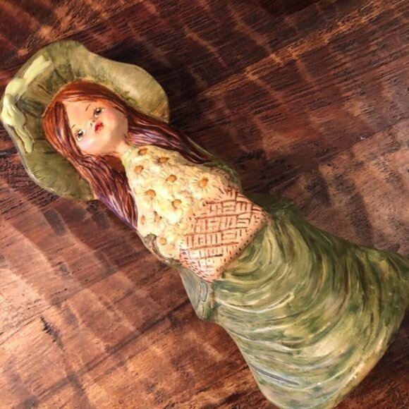 Vintage | Art | Vintage9780 Prairie Girl Ceramic Statue | Poshmark